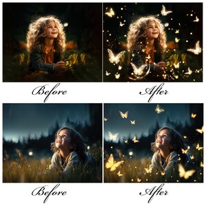 Magic Glowing Butterfly Overlays, Butterfly Overlay, Firefly Overlays ...