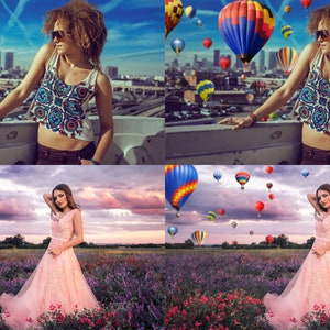 Hot Air Balloon Overlay, Transparent PNG, Photoshop Overlays ...
