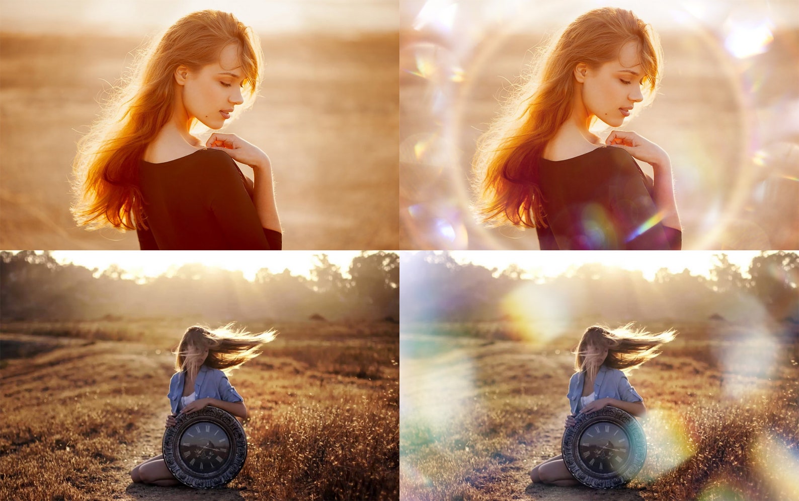 Light Leak Overlays Flare Ring Rainbow Flare Sun Flare - Etsy