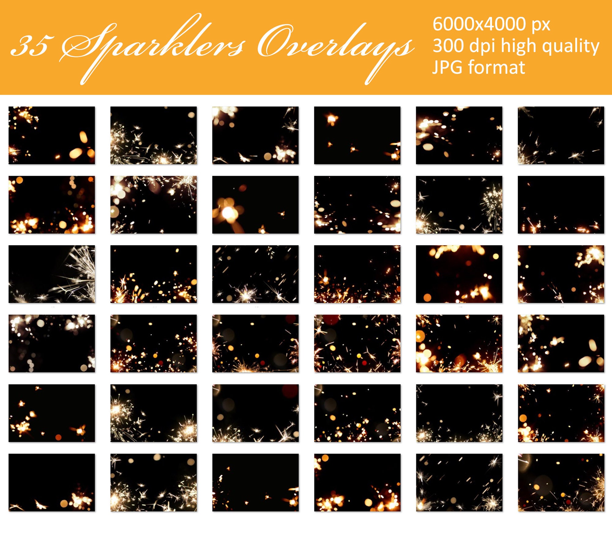 Sparkler Overlays Bokeh Lights Overlay Graduation & Wedding - Etsy UK