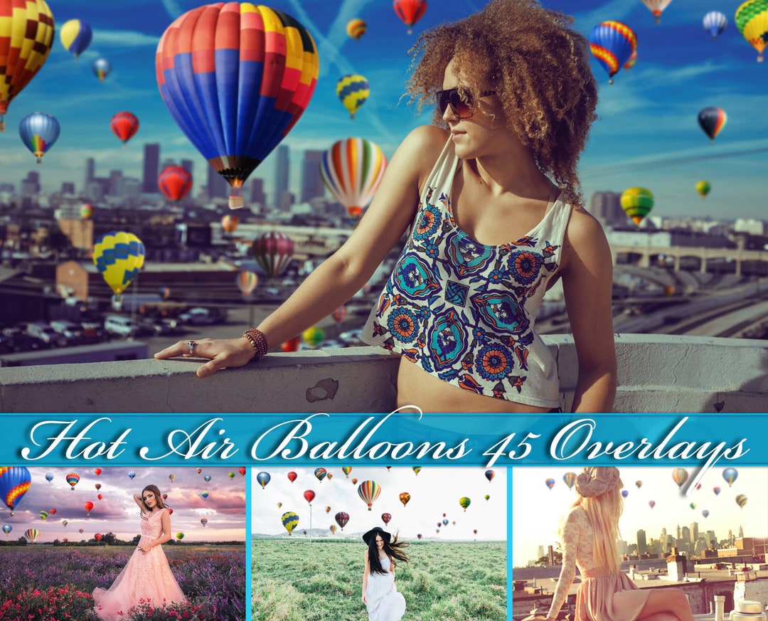 Hot Air Balloon Overlay, Transparent PNG, Photoshop Overlays ...