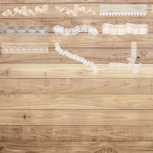 Lace Overlay, Floral Border, Transparent, Digital, Scrapbooking, White ...