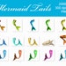 Mermaid Tail Overlays, Photoshop Overlays, Photography, Mermaid Tail ...
