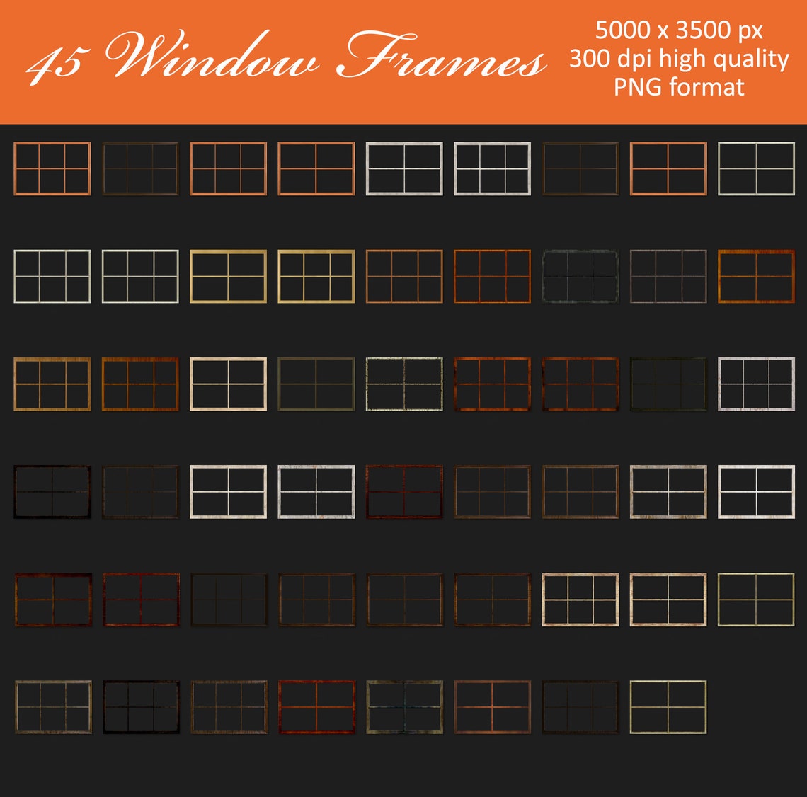 Window Overlays Window Frame Window Pane Overlay Photo - Etsy