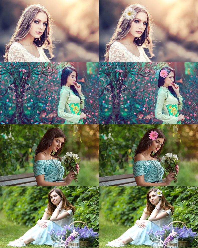 70 Flower Overlays Flower Photo Overlay Flower Photoshop | Etsy