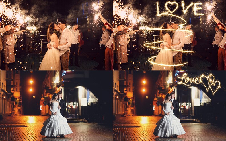 Sparkler Overlays Christmas & Wedding Sparklre Exit Overlay - Etsy