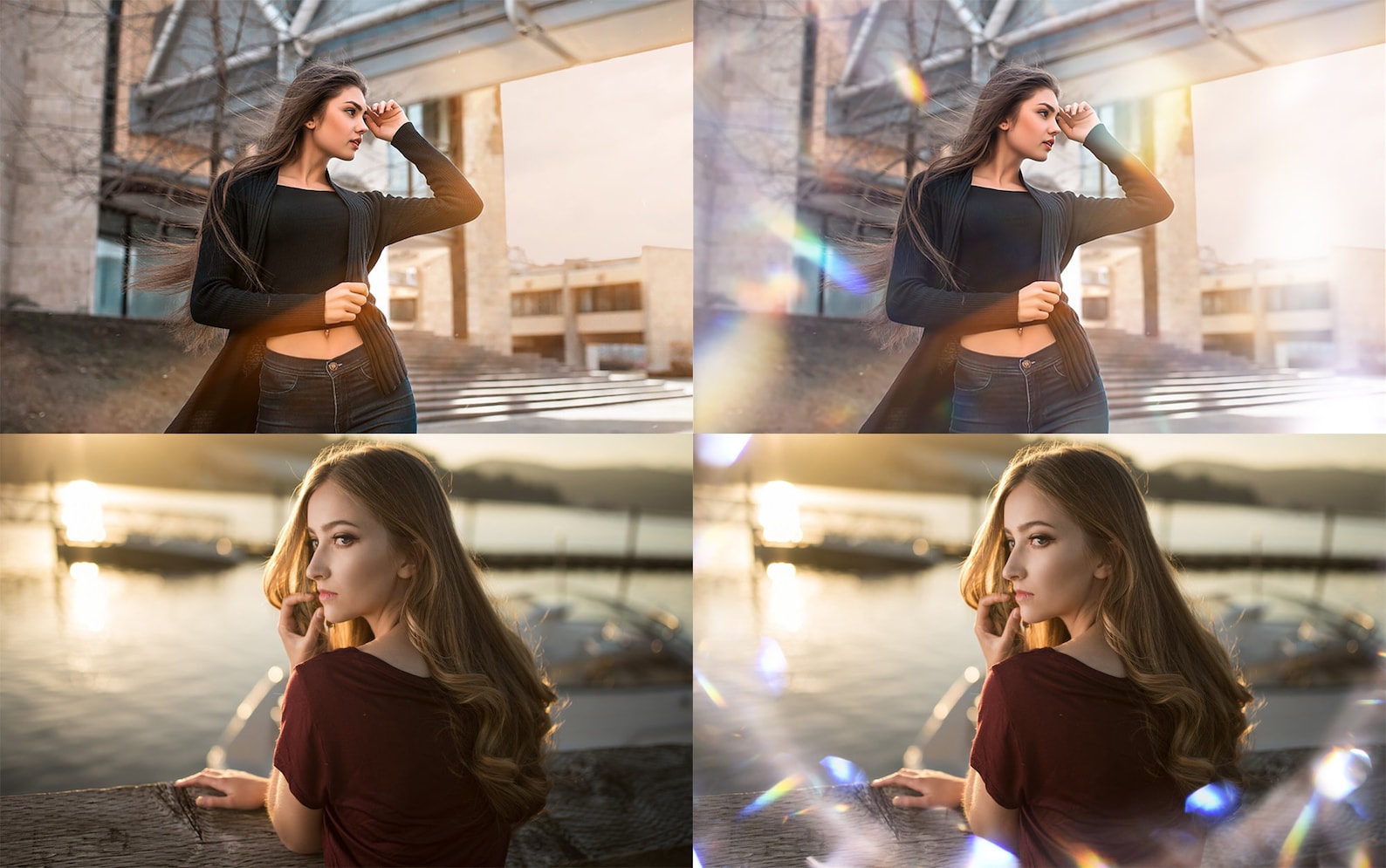 Light Leak Overlays Flare Ring Rainbow Flare Sun Flare - Etsy