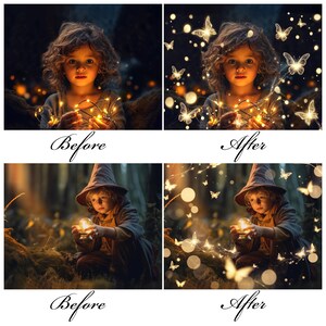 Magic Glowing Butterfly Overlays, Butterfly Overlay, Firefly Overlays ...