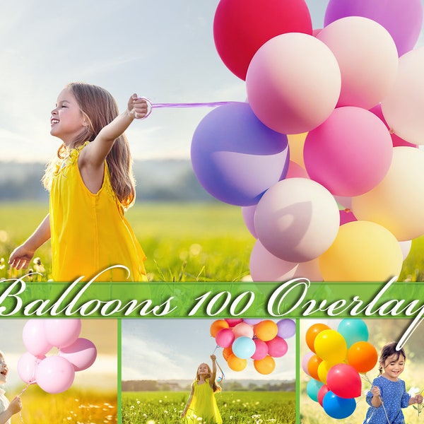 Balloon Overlay - Etsy