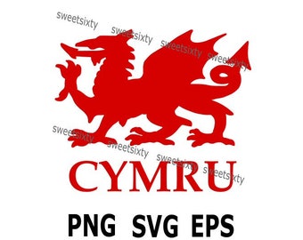 Welsh Dragon SVG DXF PNG Cut File - Etsy