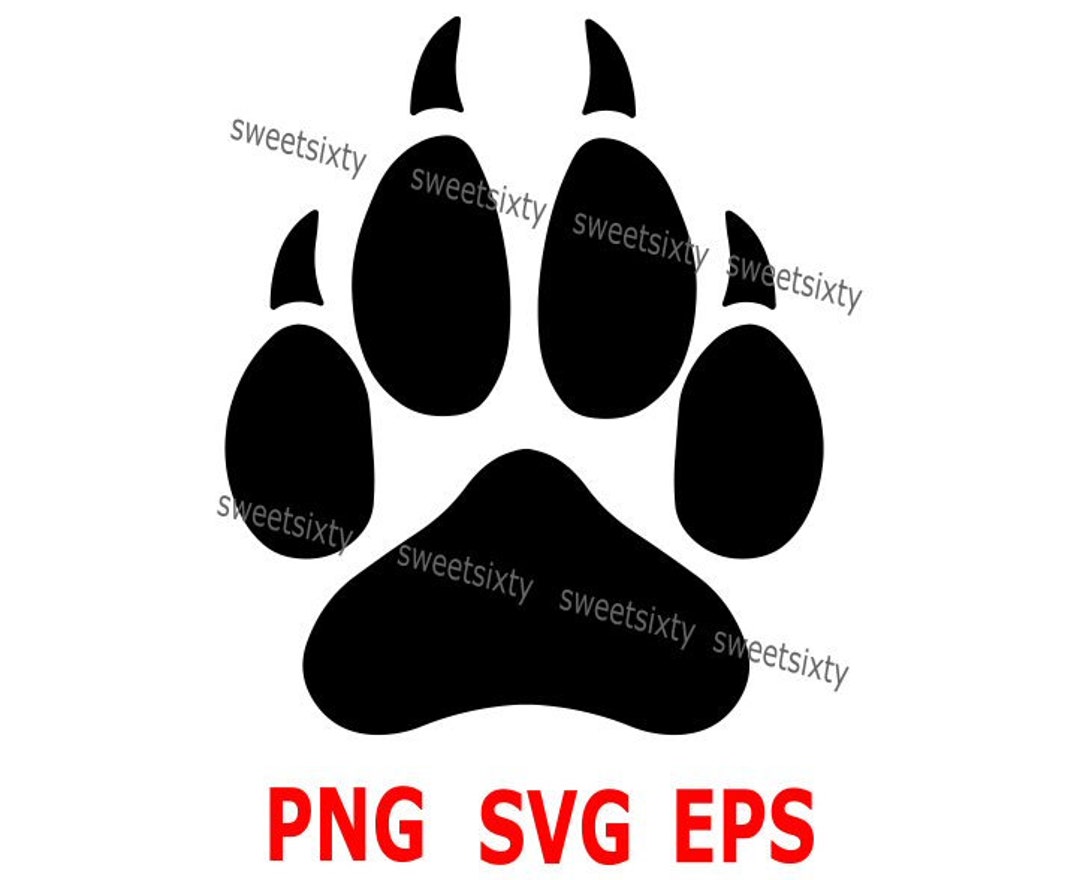 Wolf Paw Digital File SVG PNG EPS - Etsy