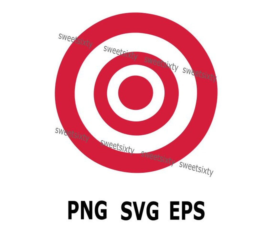 Bullseye Target Digital Download SVG PNG EPS - Etsy