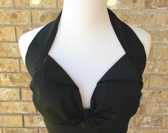 Red Gingham Ava Halter Top Country Western Vintage Style 1950s | Etsy