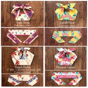 Tropical Hawaiian Tiki Miranda Retro Hair Wrap Wide Self Tie - Etsy