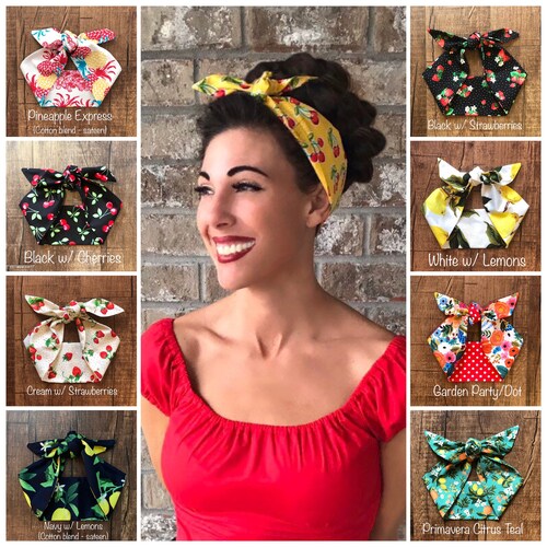 Tropical Hawaiian Tiki Miranda Retro Hair Wrap Wide Self Tie - Etsy