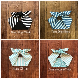 Stripes Retro Miranda Hair Wrap Wide Self Tie Headband Bow Stripe ...