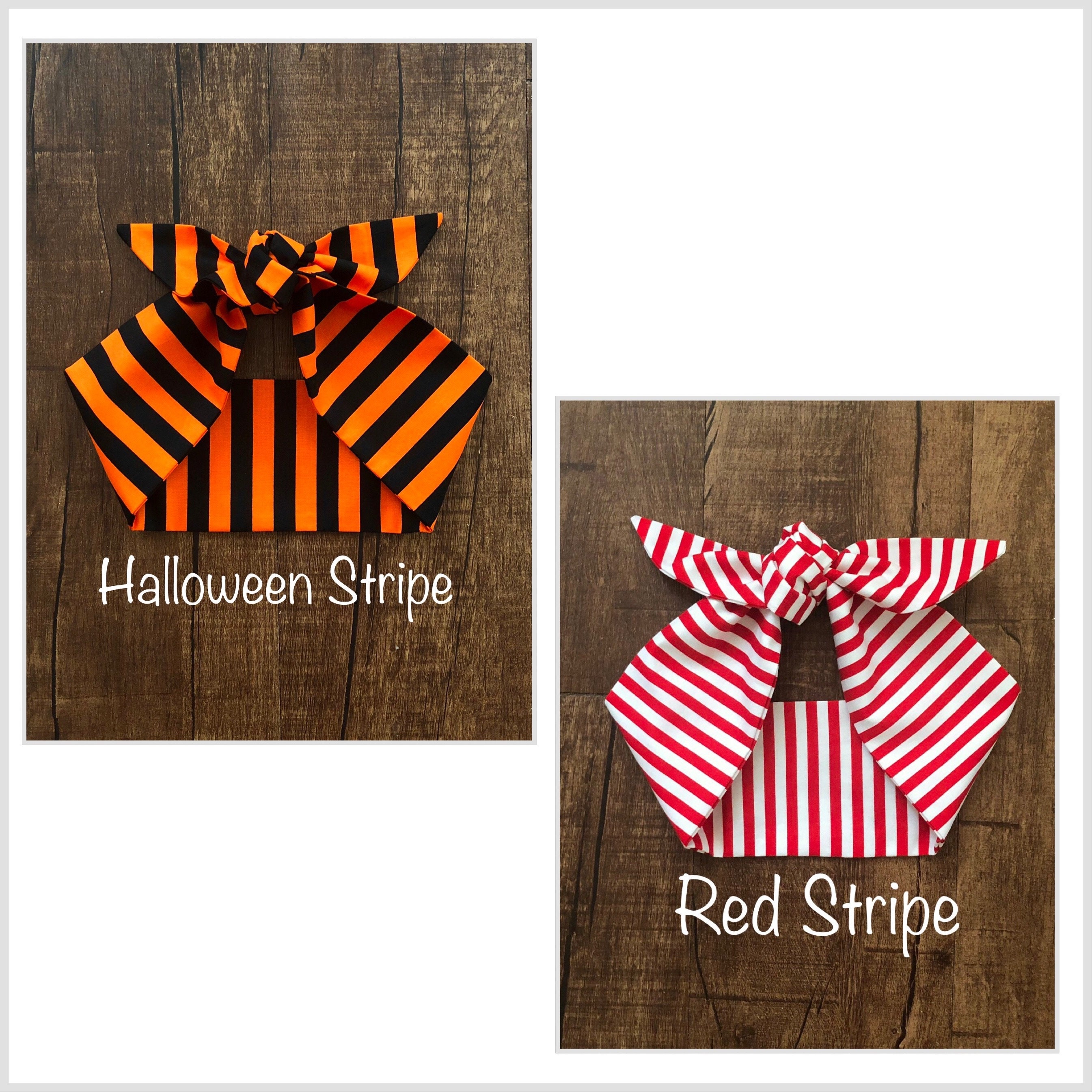 Stripes Retro Miranda Hair Wrap Wide Self Tie Headband Bow Stripe ...