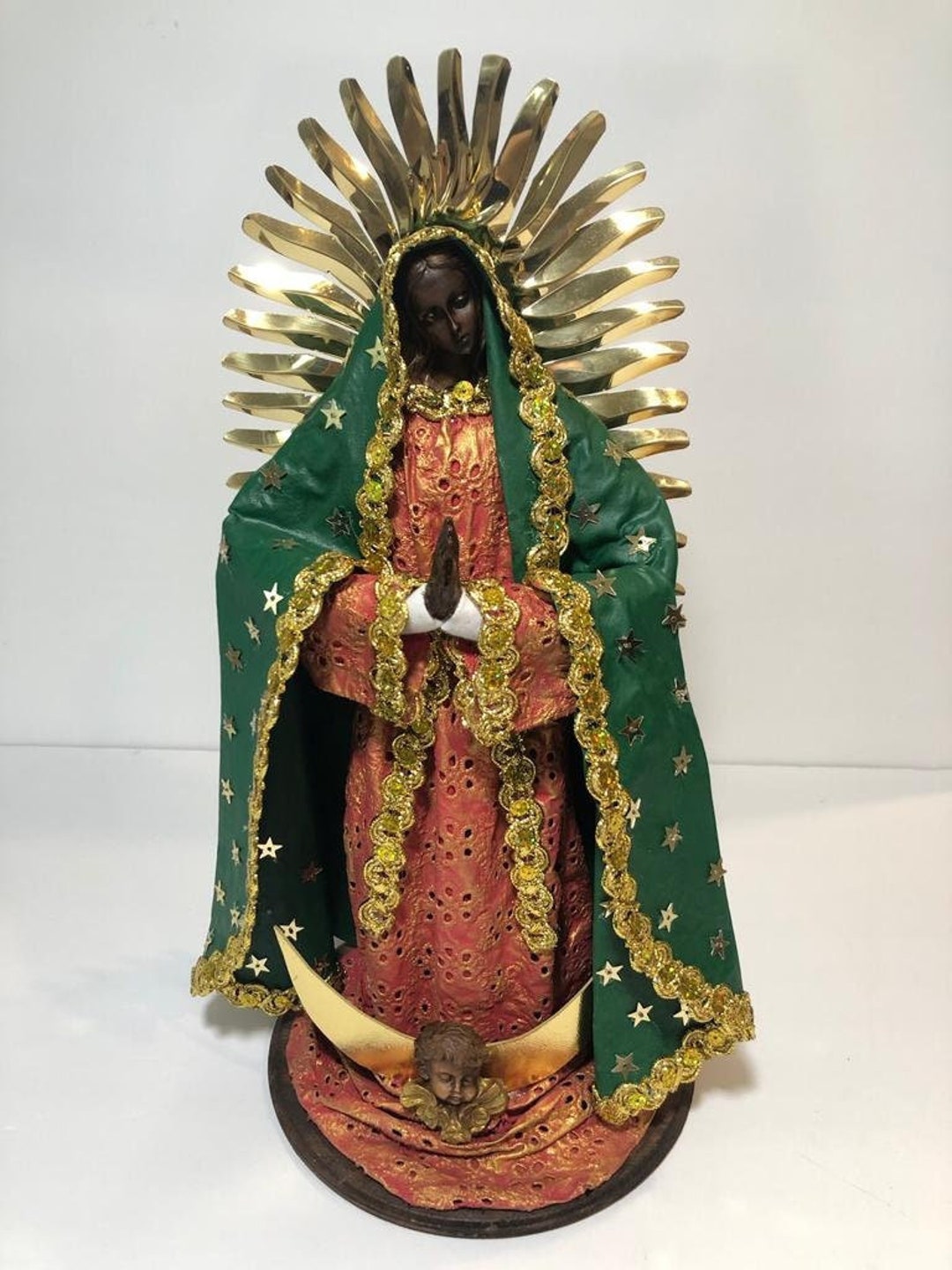 Virgin Mary Statue of Our Lady of Guadalupe 14" Figure Catholic ...