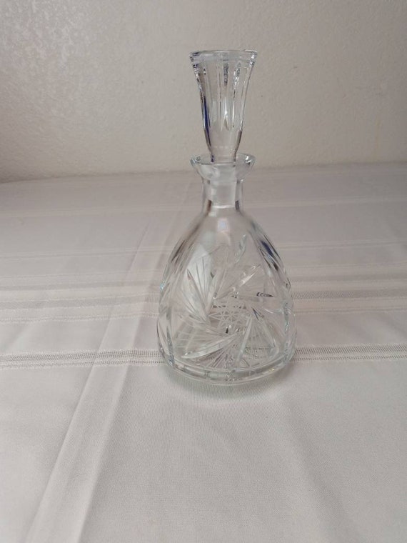 Vintage Crystal Decanter Pinwheel Star Gift Decanters Kitchen & Dining ...