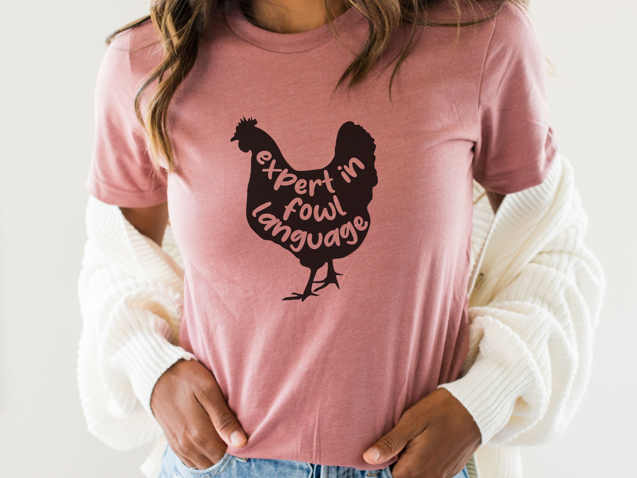 Expert in Fowl Language Shirt Funny Chicken Tshirt for Potty Mouths ...