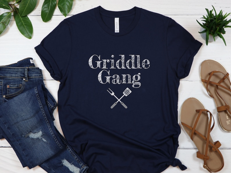Griddle Gang Shirt Blackstone Grill Lover Gift Tee for Husband Dad ...