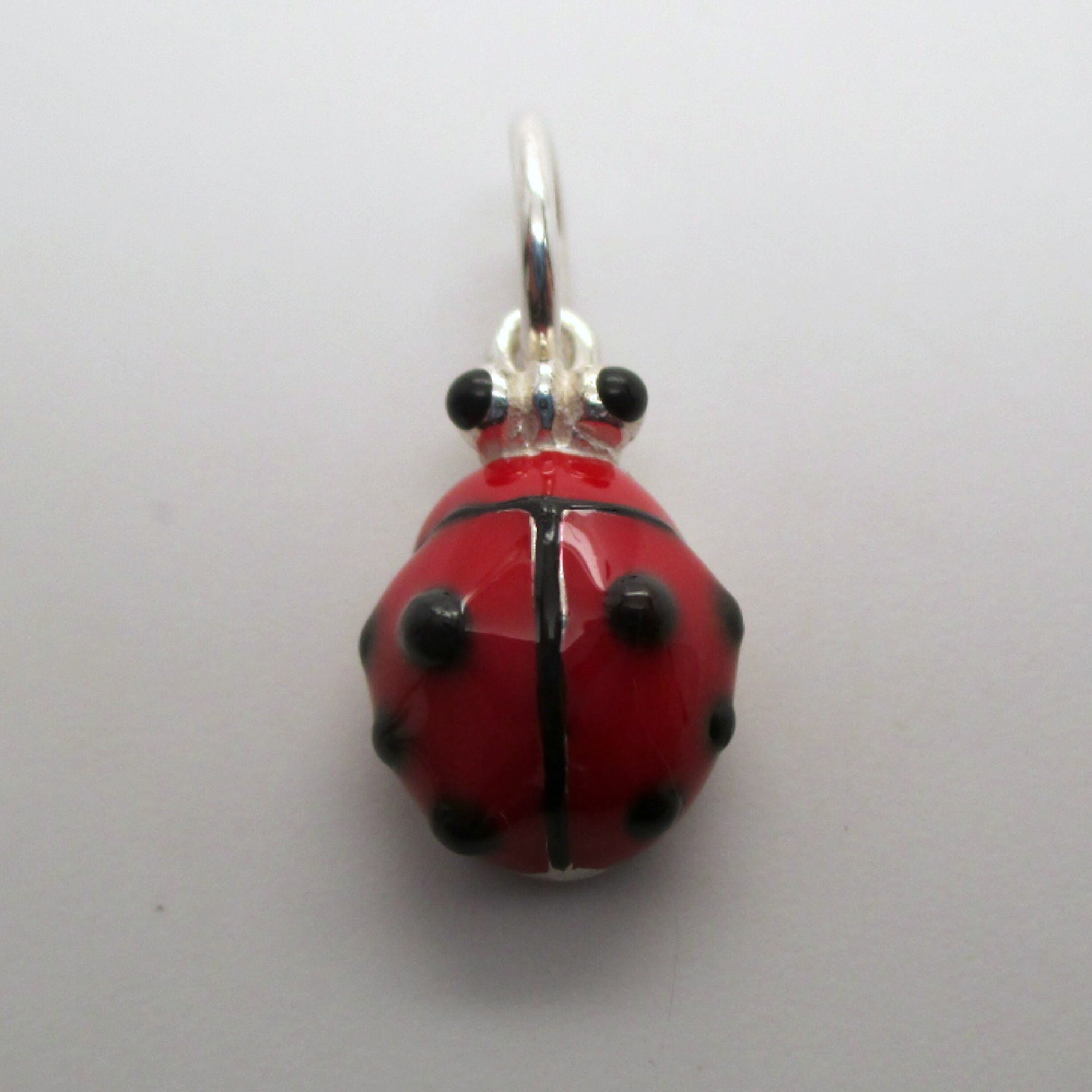 LADYBUG CHARM Ladybug Pendant Silver Ladybug Enamel - Etsy