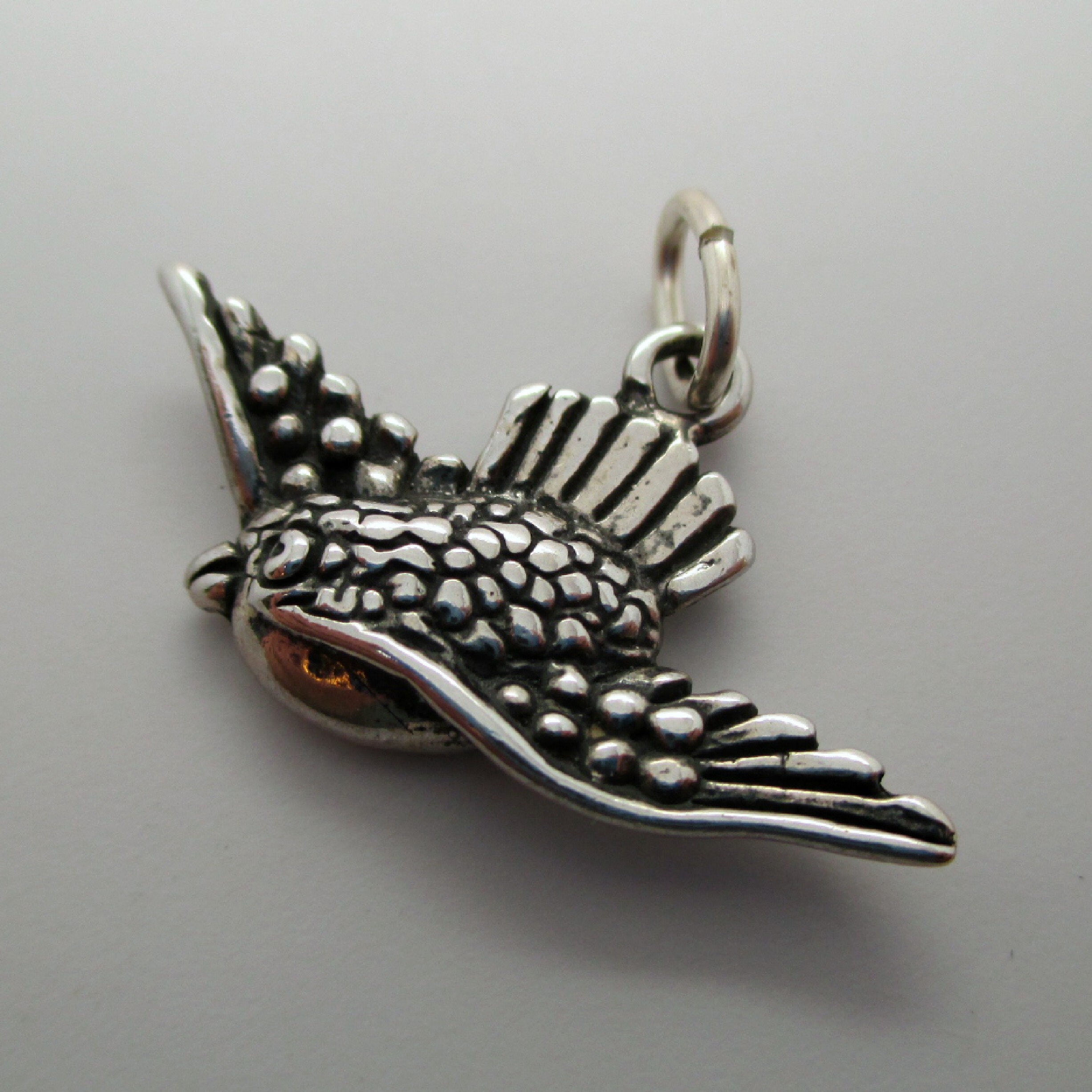 BIRD CHARM Flying Bird Charm Silver Bird Charm Bluebird - Etsy Singapore
