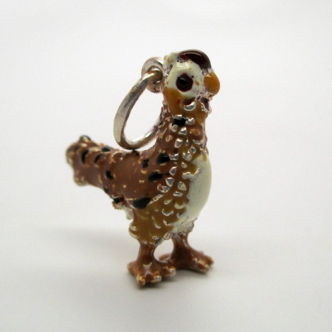 CHICKEN CHARM, Rooster Charm, Chicken Necklace, Chicken Pendant ...