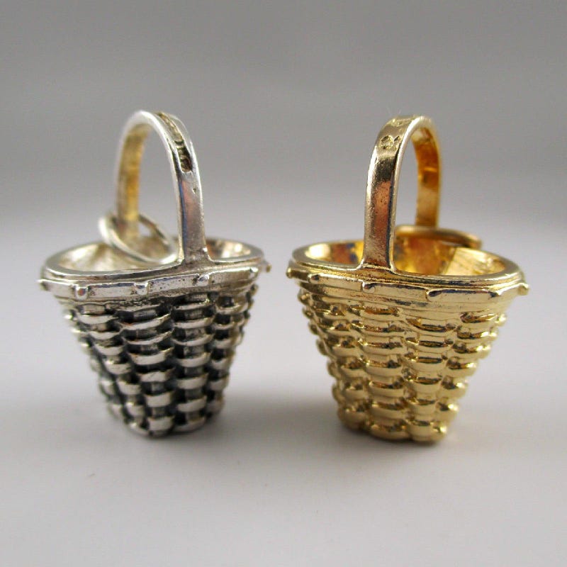 Basket Pendant - Etsy