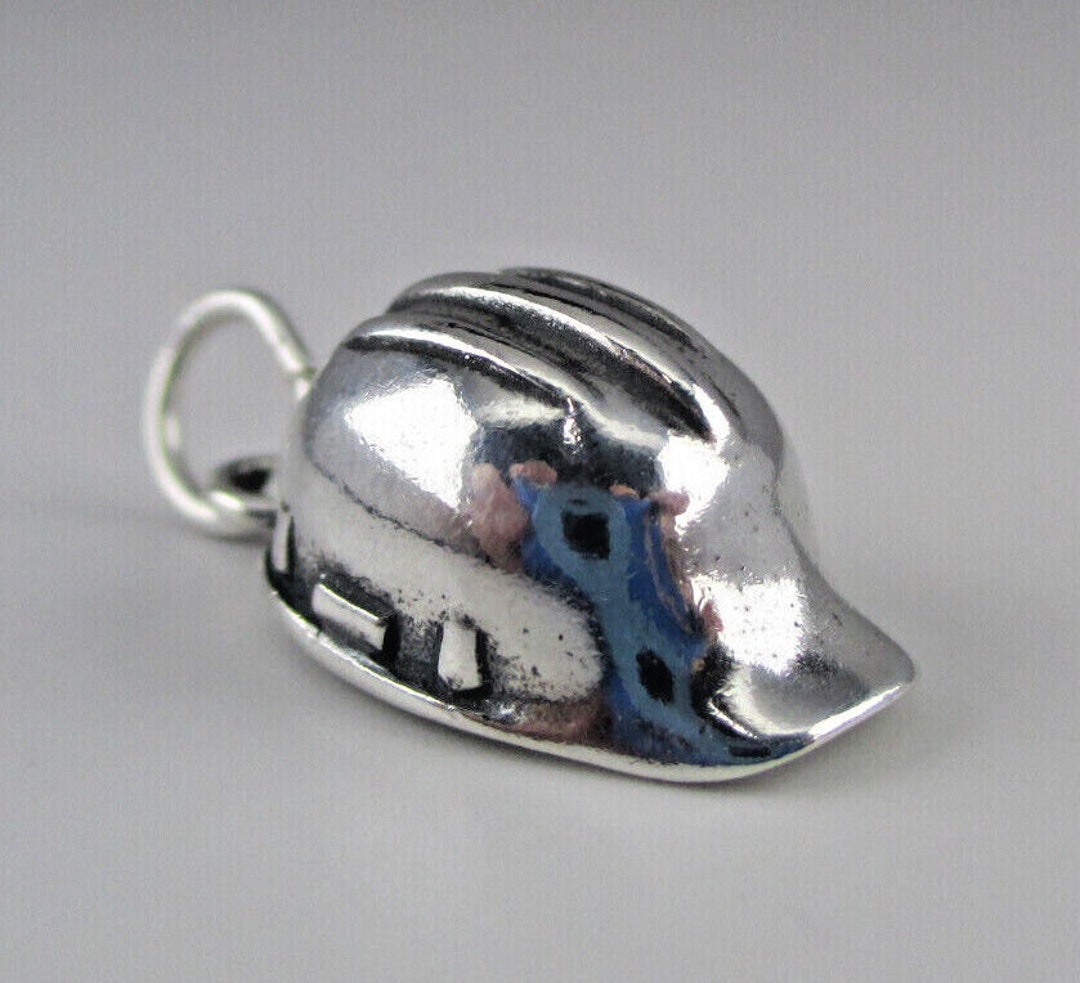 Sterling Silver Hard Hat Charm by Shube's - Etsy