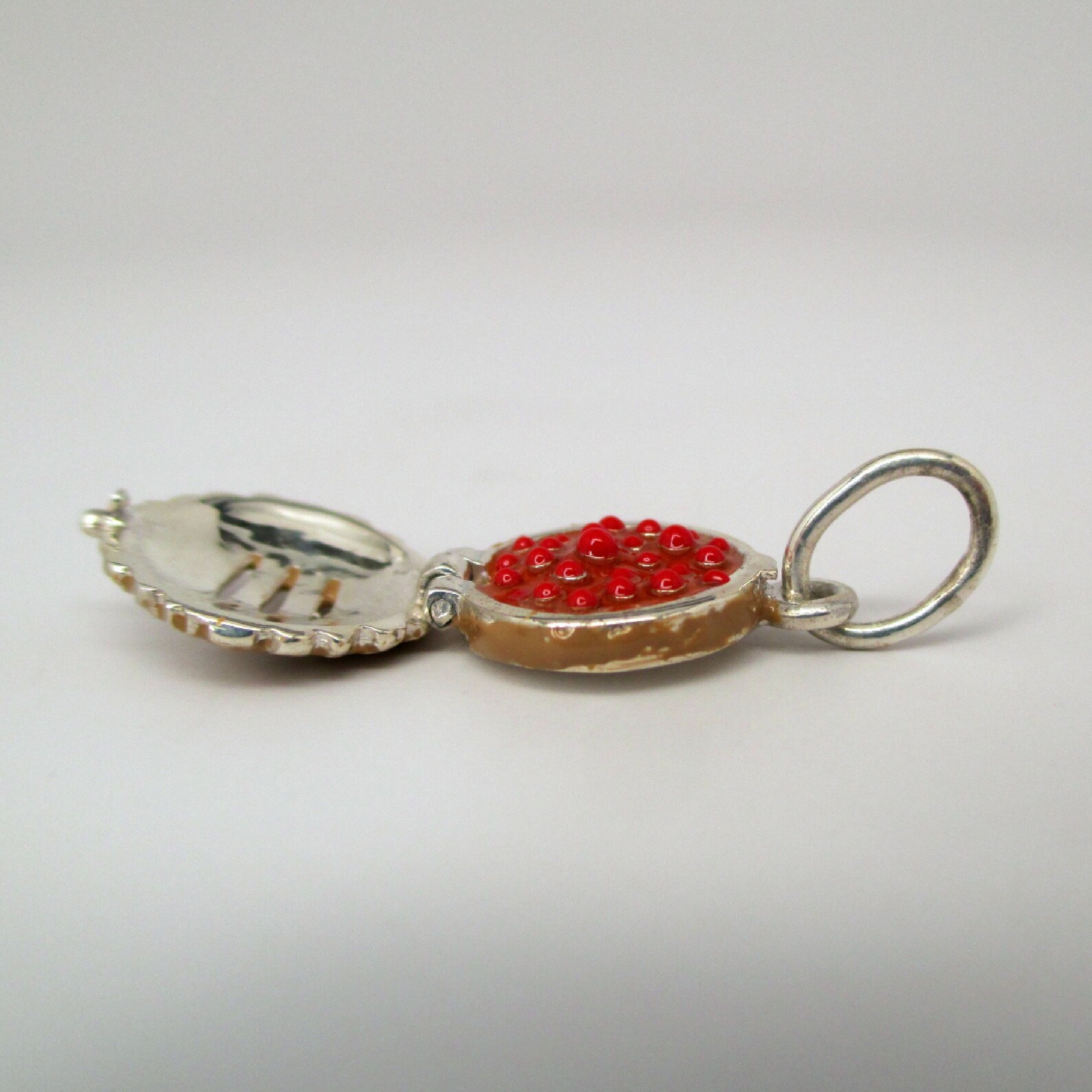 PIE CHARM Blueberry Pie Cherry Pie Sterling Silver Charms - Etsy