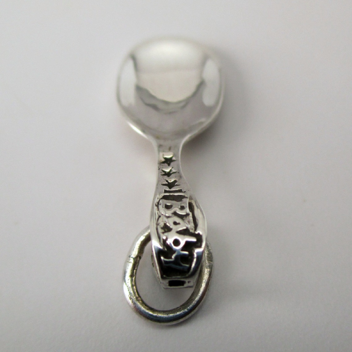 BABY SPOON CHARM Baby Shower Gift New Mom Gift Sterling | Etsy