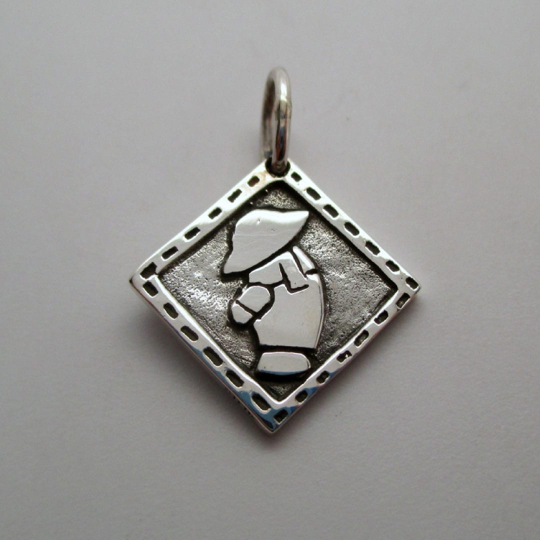 OVERALL BILL QUILT, Quilt Block, Quilt Pattern, Quilt Jewelry, Silver ...