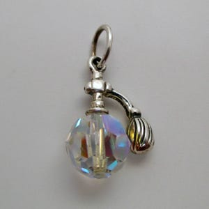 PERFUME BOTTLE Charm, Perfume Atomizer Charm, Perfume Bottle Necklace ...