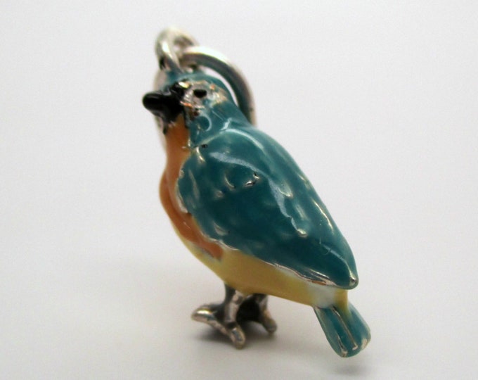 BLUEBIRD CHARM, Blue Bird, Bird Lovers Gift, Bird Jewelry, Bird ...