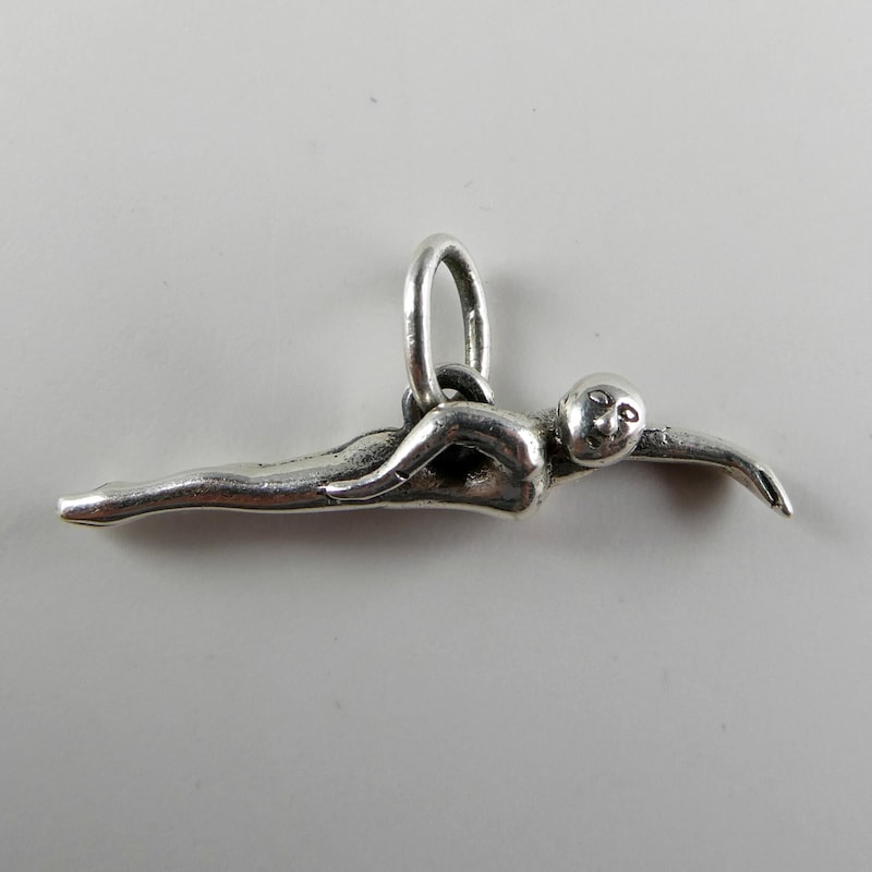Swimmer Charm - Etsy