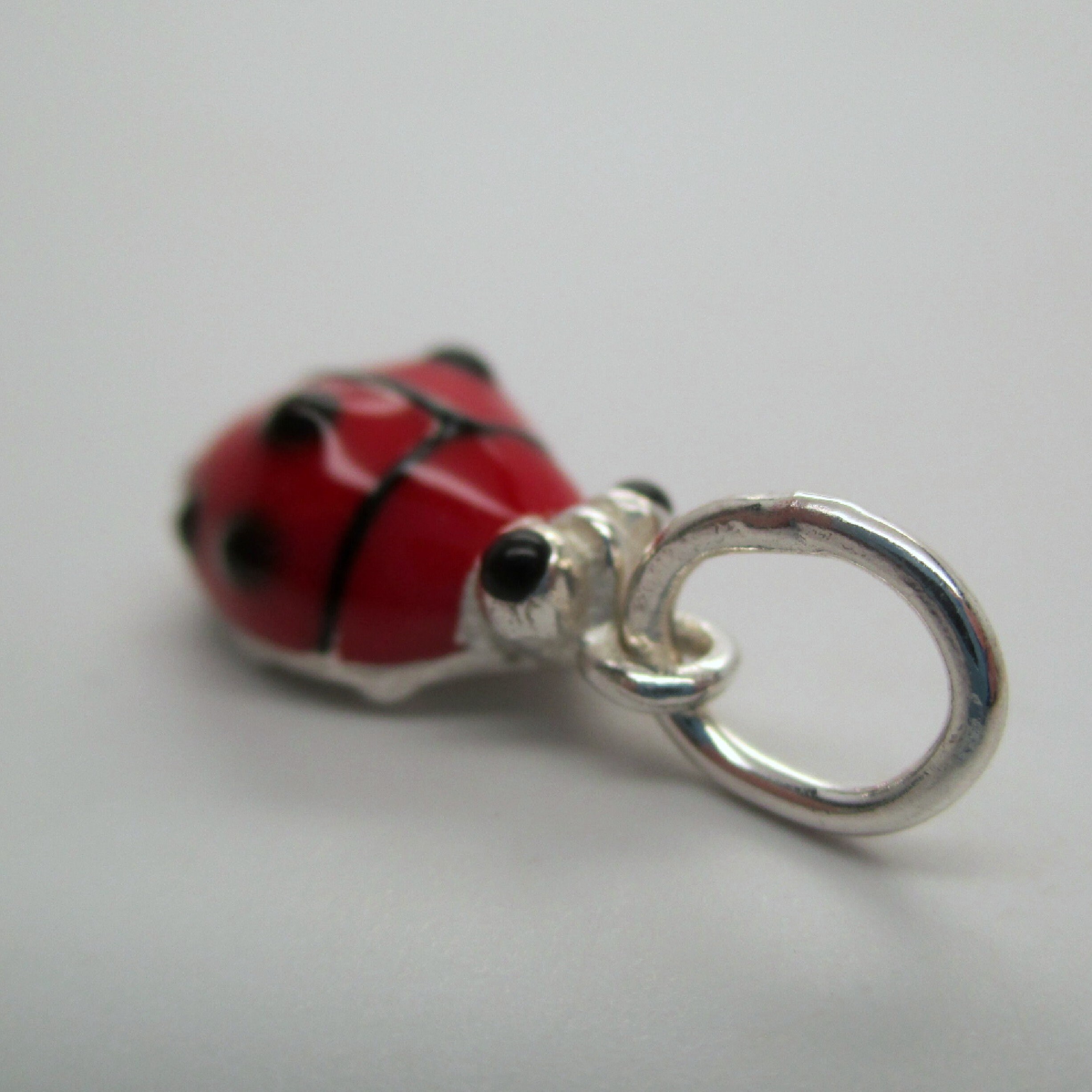 LADYBUG CHARM Ladybug Pendant Silver Ladybug Enamel - Etsy