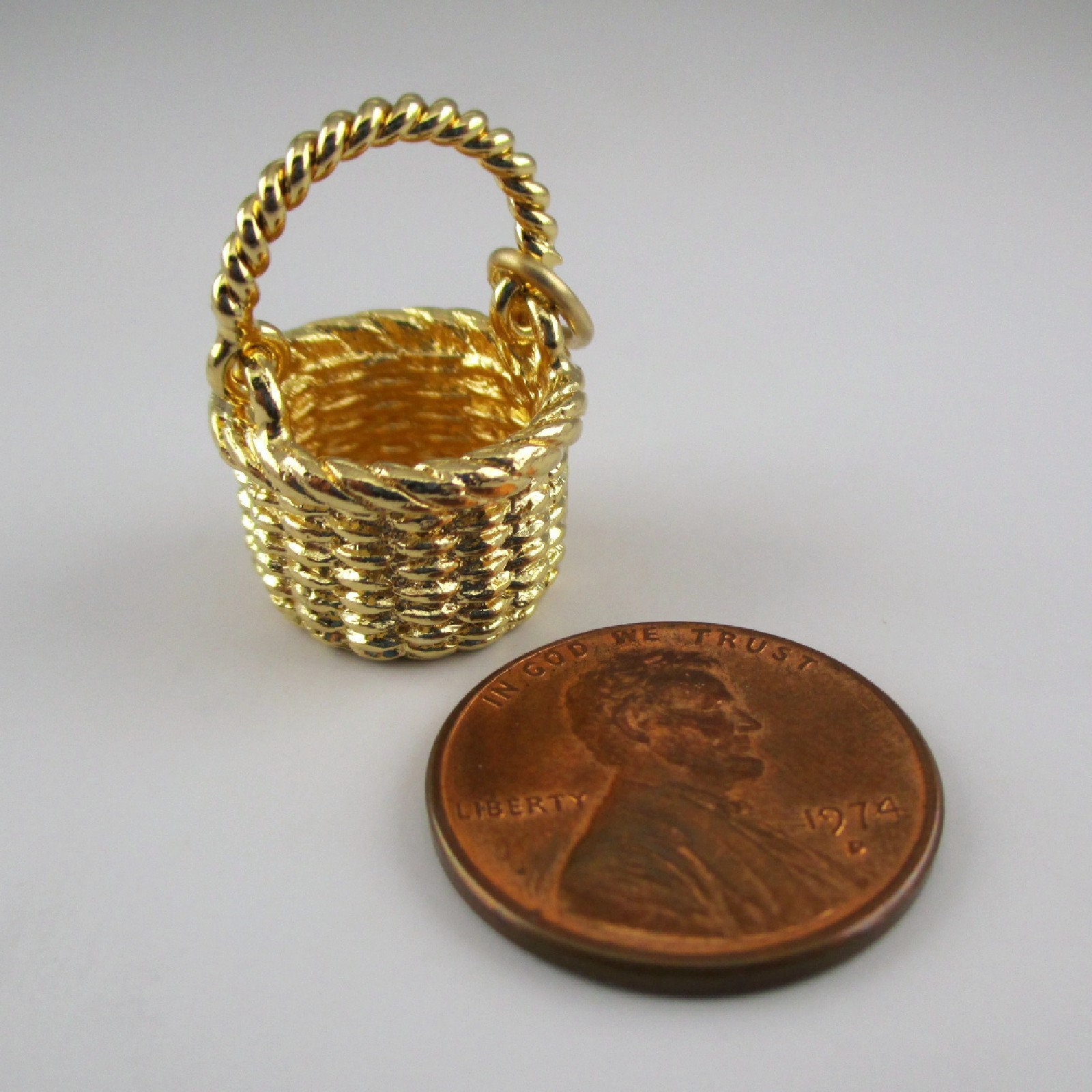 SWING HANDLE BASKET Basket Charm Baskets Basket Gift | Etsy