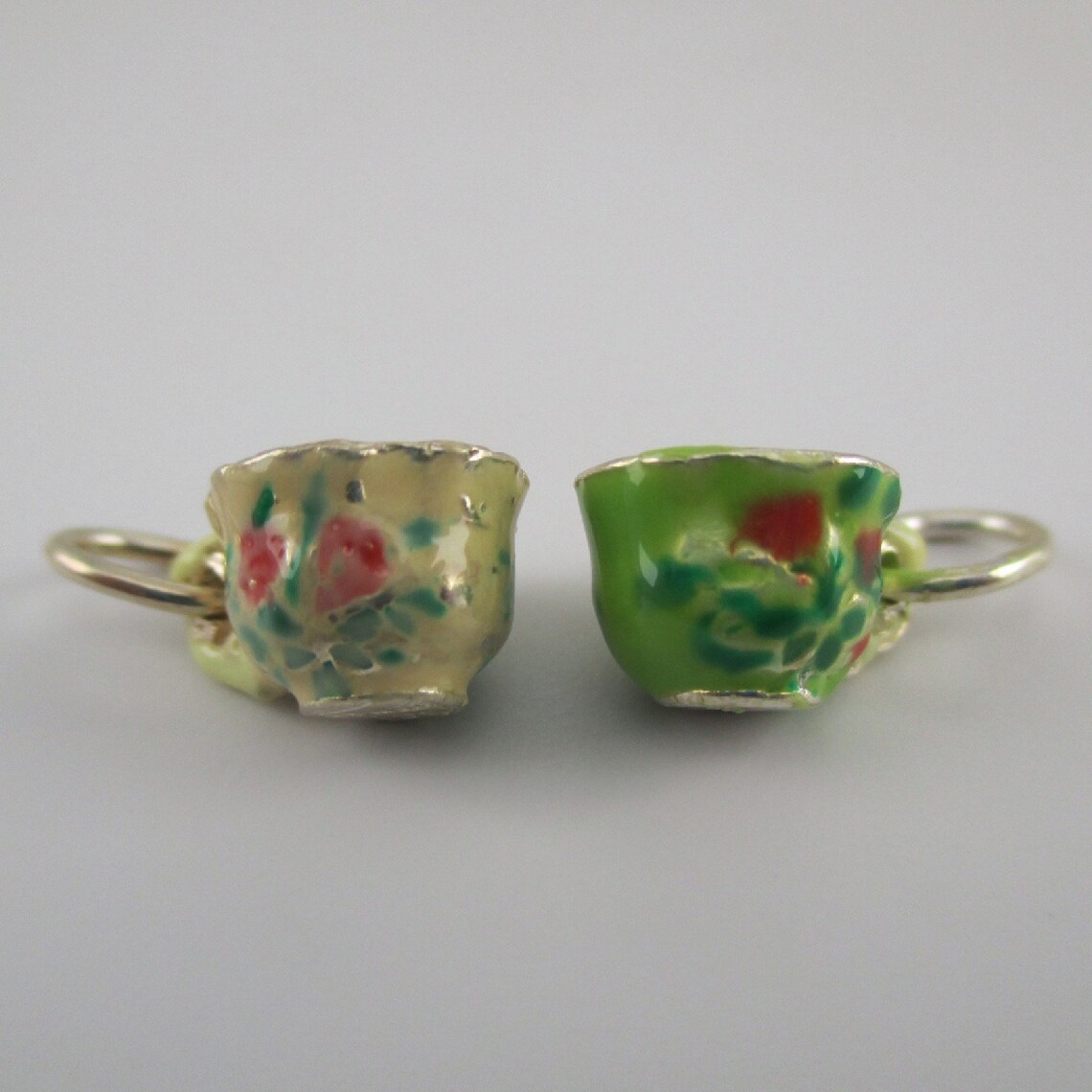 TEACUP CHARM Tea Party Charm Silver Tea Cup Sterling | Etsy