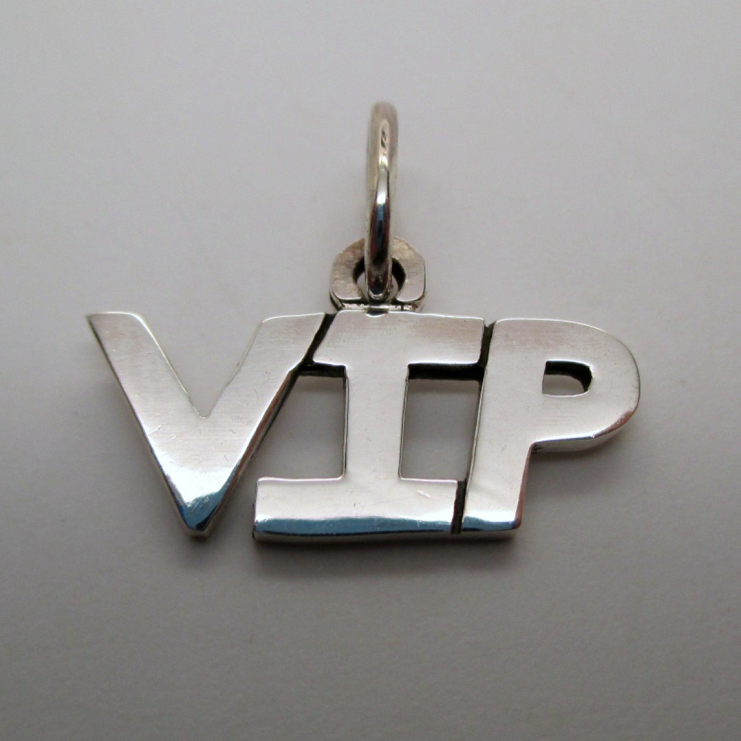 VIP CHARM Very Important Person Vip Sterling Silver - Etsy