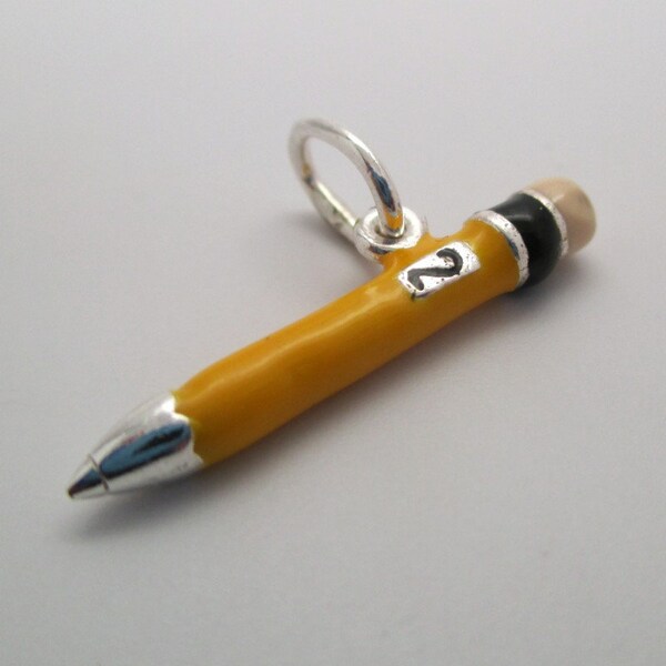 Pencil Charm - Etsy