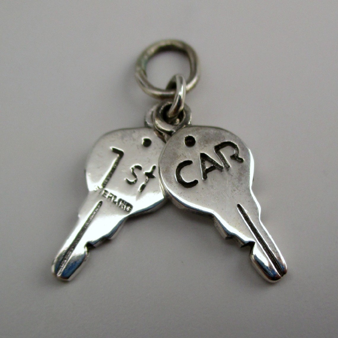 CAR KEYS CHARM First Car Sterling Silver Charms Graduation - Etsy