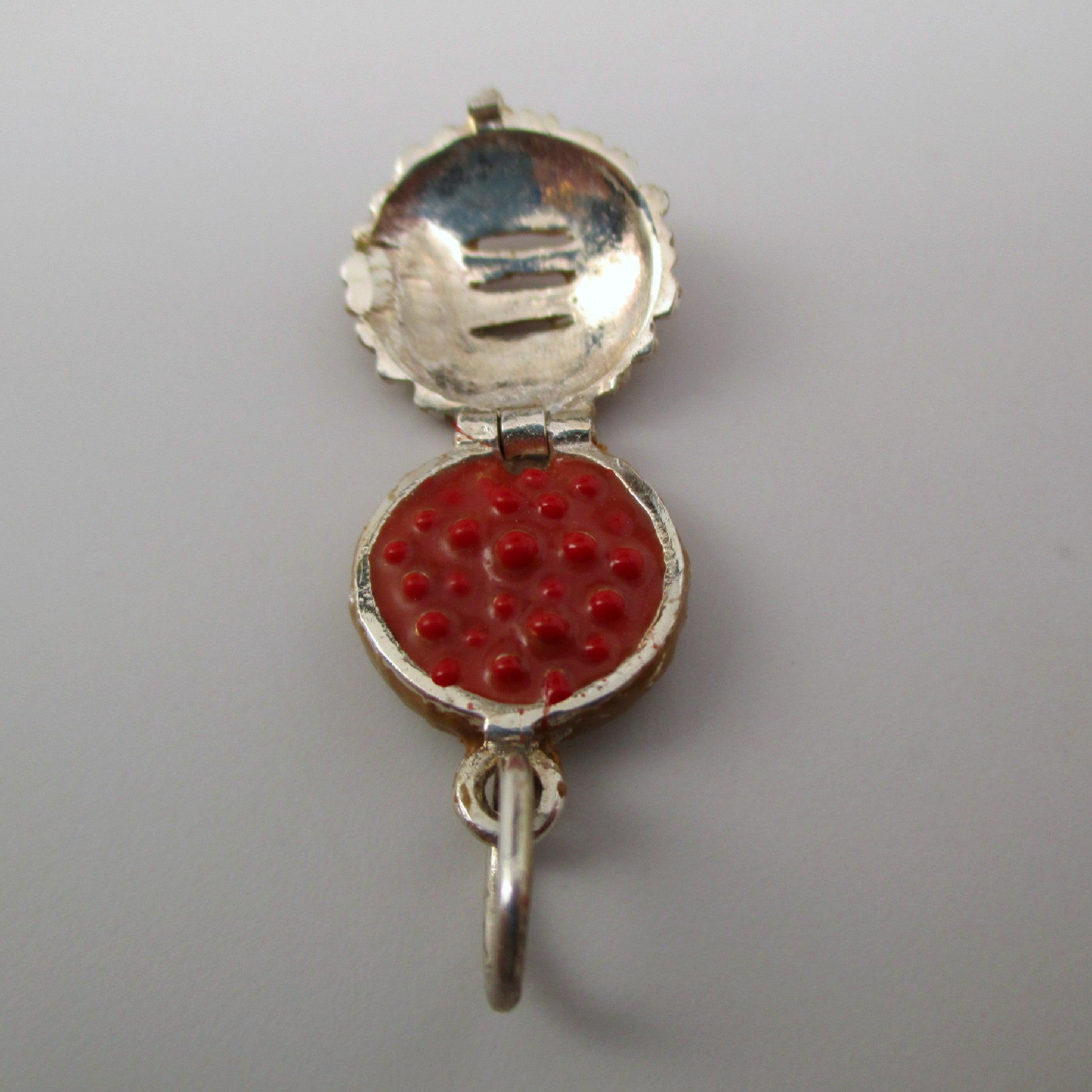 PIE CHARM, Blueberry Pie, Cherry Pie, Sterling Silver, Charms, Pie ...