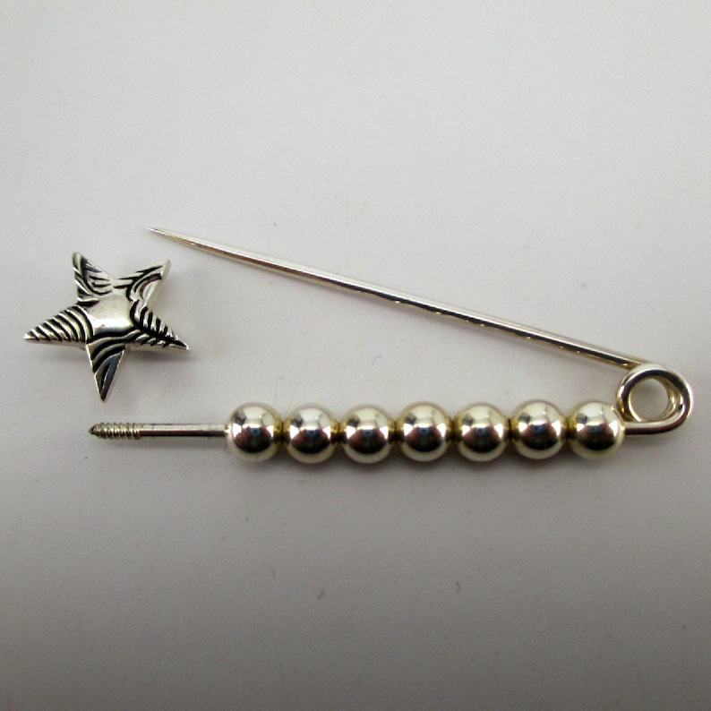 CHARM PIN Charm Brooch Sterling Silver Charms Bridal Pin - Etsy
