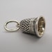 THIMBLE CHARM, Silver Thimble, Thimble Necklace, Thimble Pendant ...