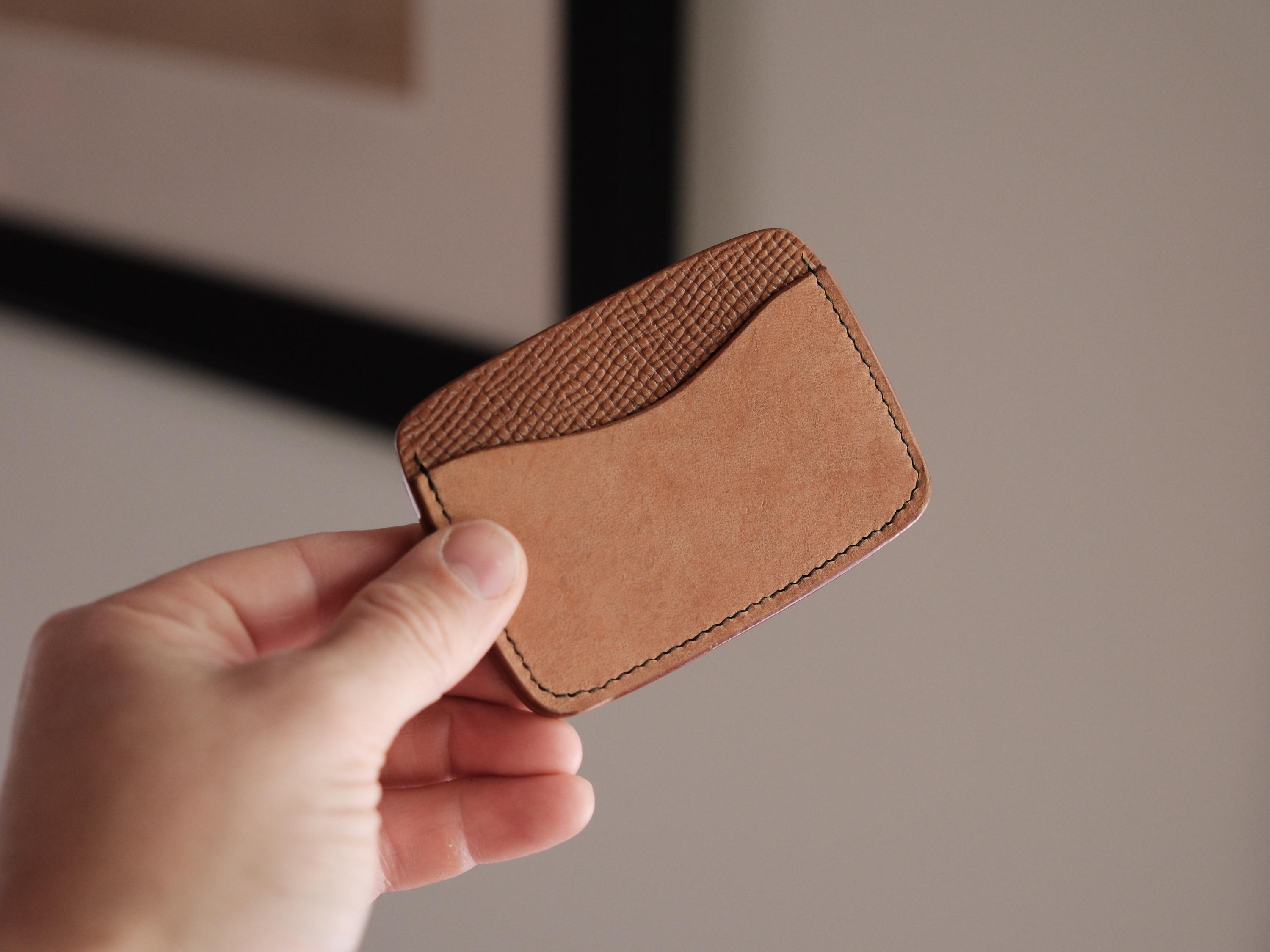 Shell Cordovan Card Holder Wallet - Etsy