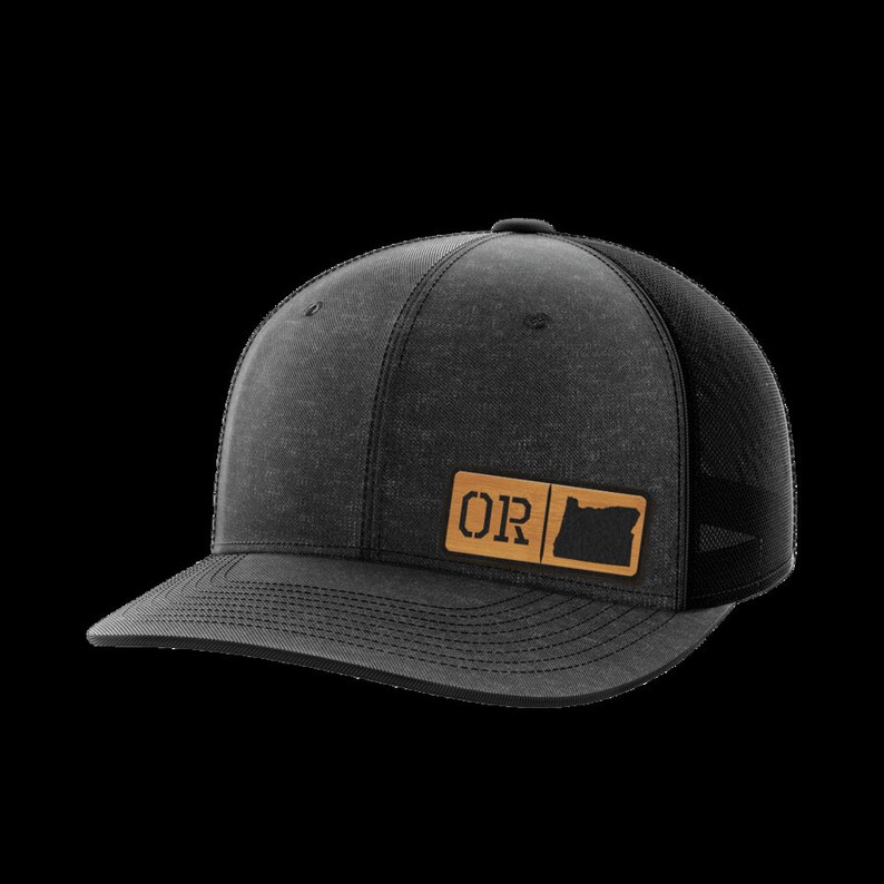 Oregonhomegrown Collection Leather Patch Hat - Etsy