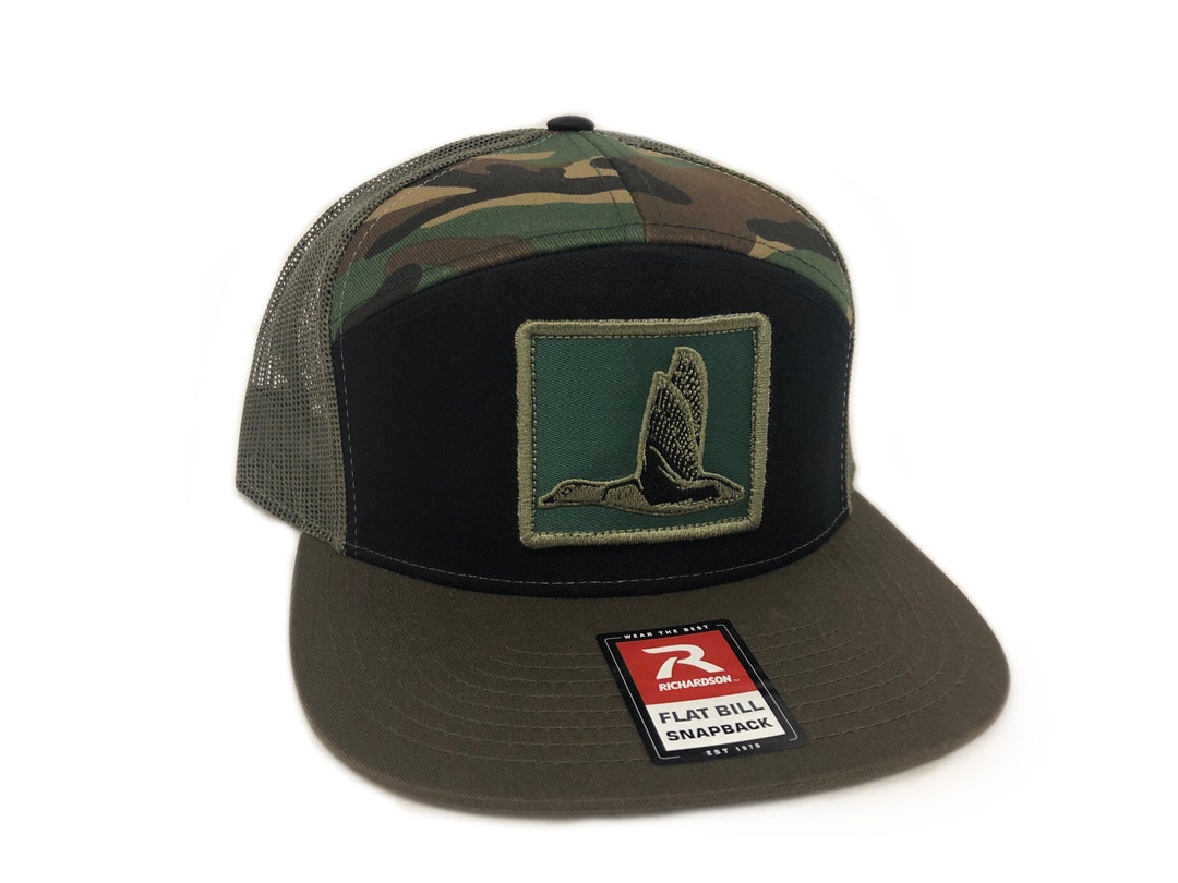 Duck Patch Black and Camo Hat - Etsy
