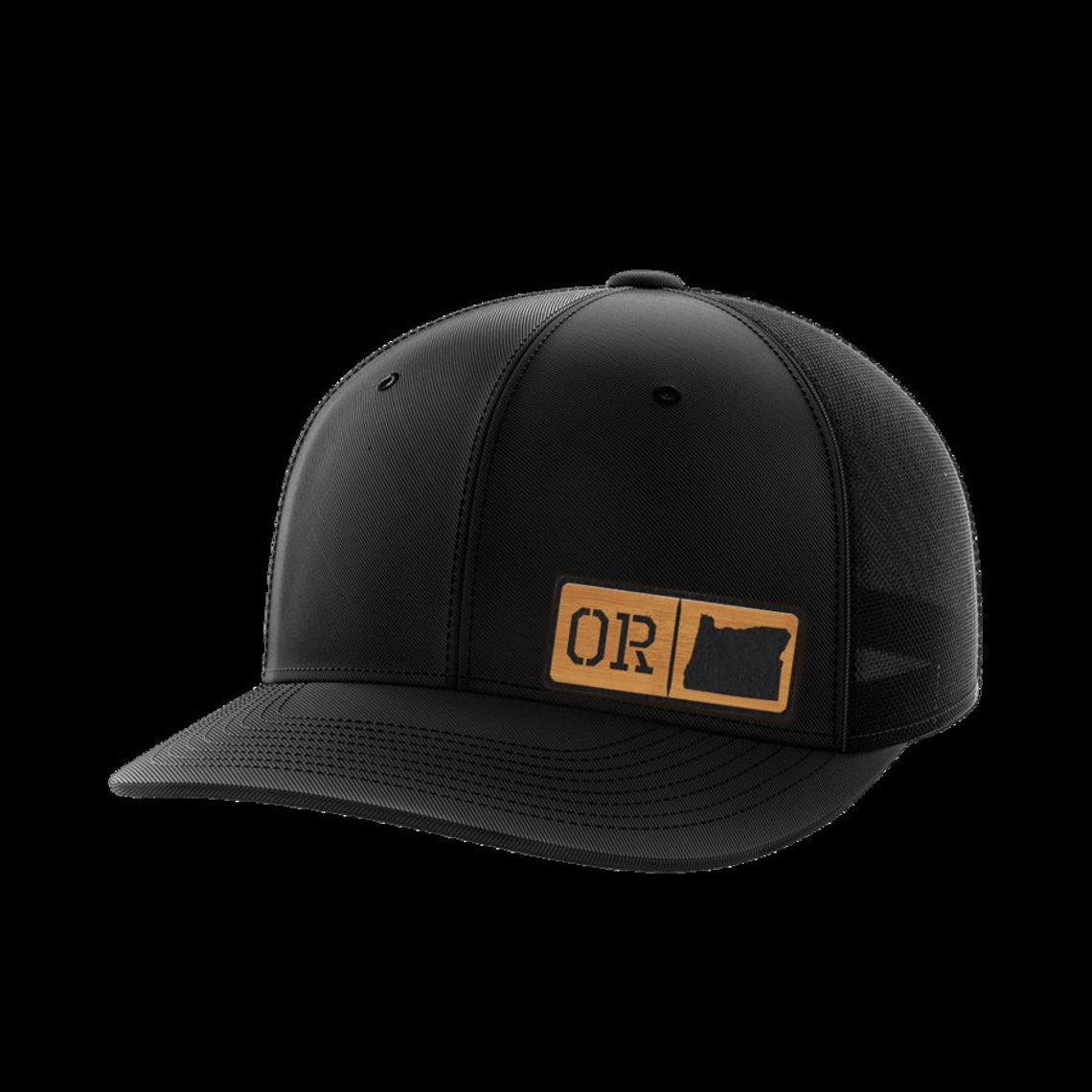 Oregonhomegrown Collection Leather Patch Hat - Etsy