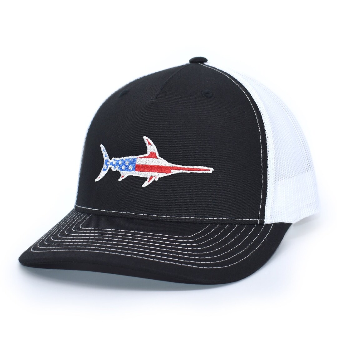 American Flag Marlin Hat - Etsy
